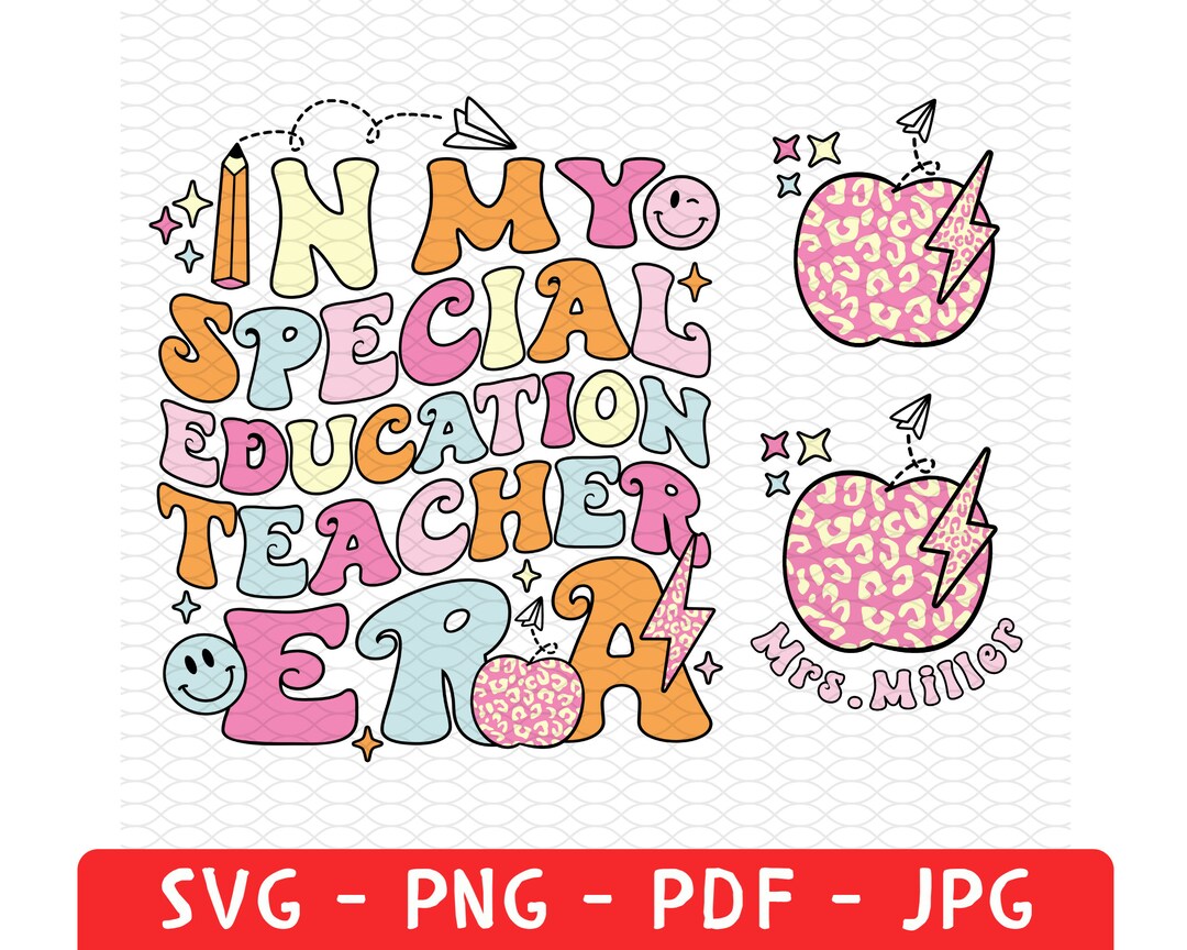 In My Special Education Era Shirt Svg Png,special Education Shirt Svg ...