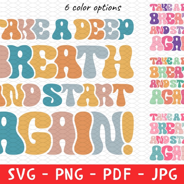 Deep Breath Sign - Etsy
