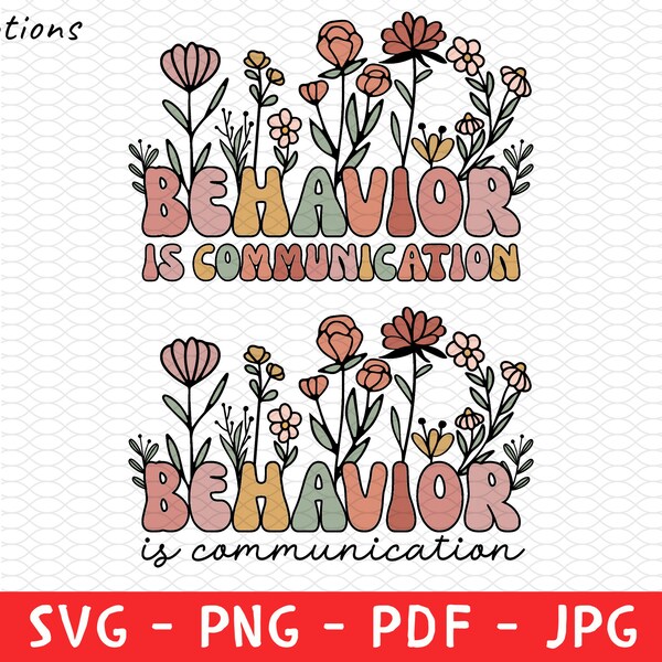 All Behavior is Communication Svg - Etsy