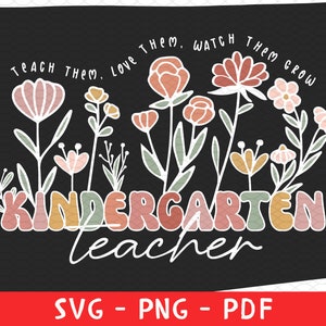 Custom Kindergarten Teacher Shirt Png, Personalized Teaching Gift ...