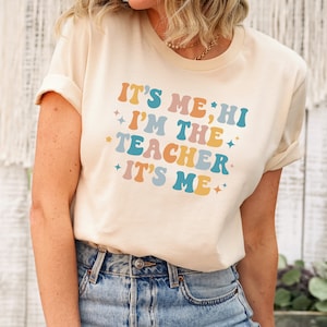 It's Me, Hi, I'm the Teacher It's Me Svg Png, I'm the Teacher Retro ...
