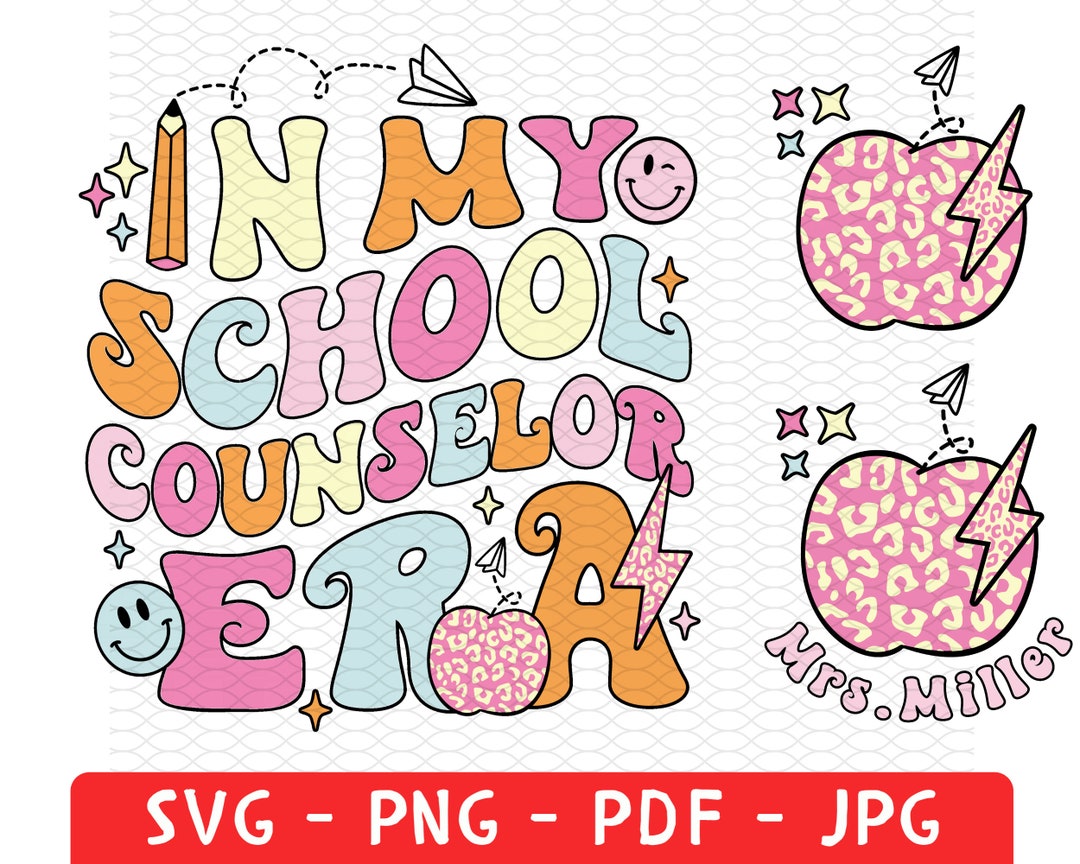 In My School Counselor Era Png, School Counselor Tee Png ...