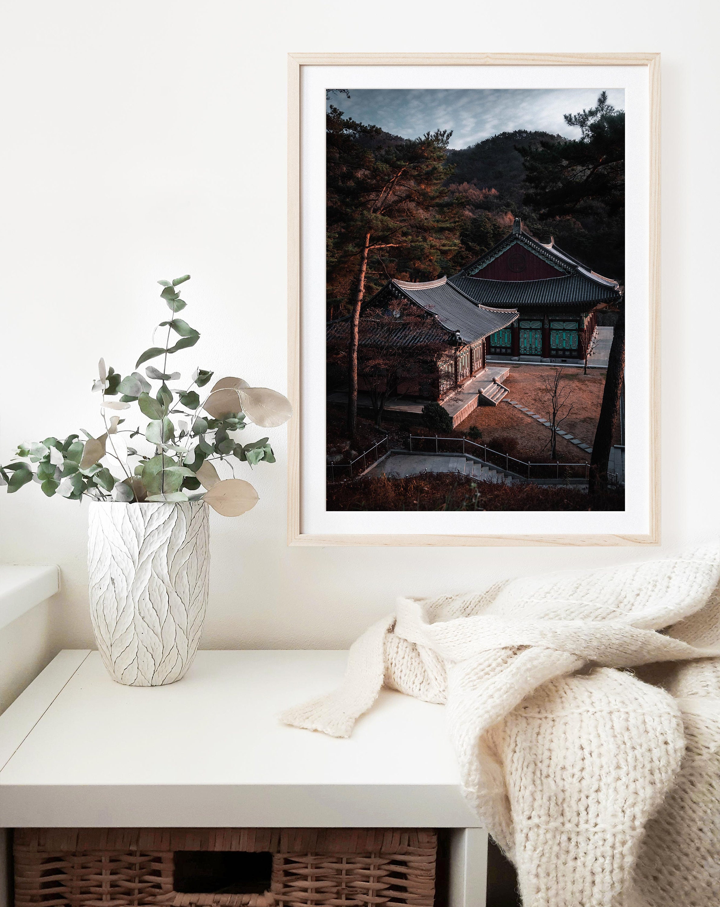 Korean Temple in Fall - Photography Print, Korea, Cheonan, Landscape ...