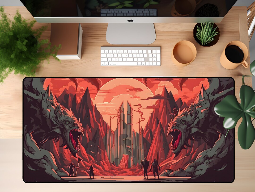 Dungeons and Dragons Desk Mat, D&D Mousepad, Fantasy Desk Mat, Dungeons ...