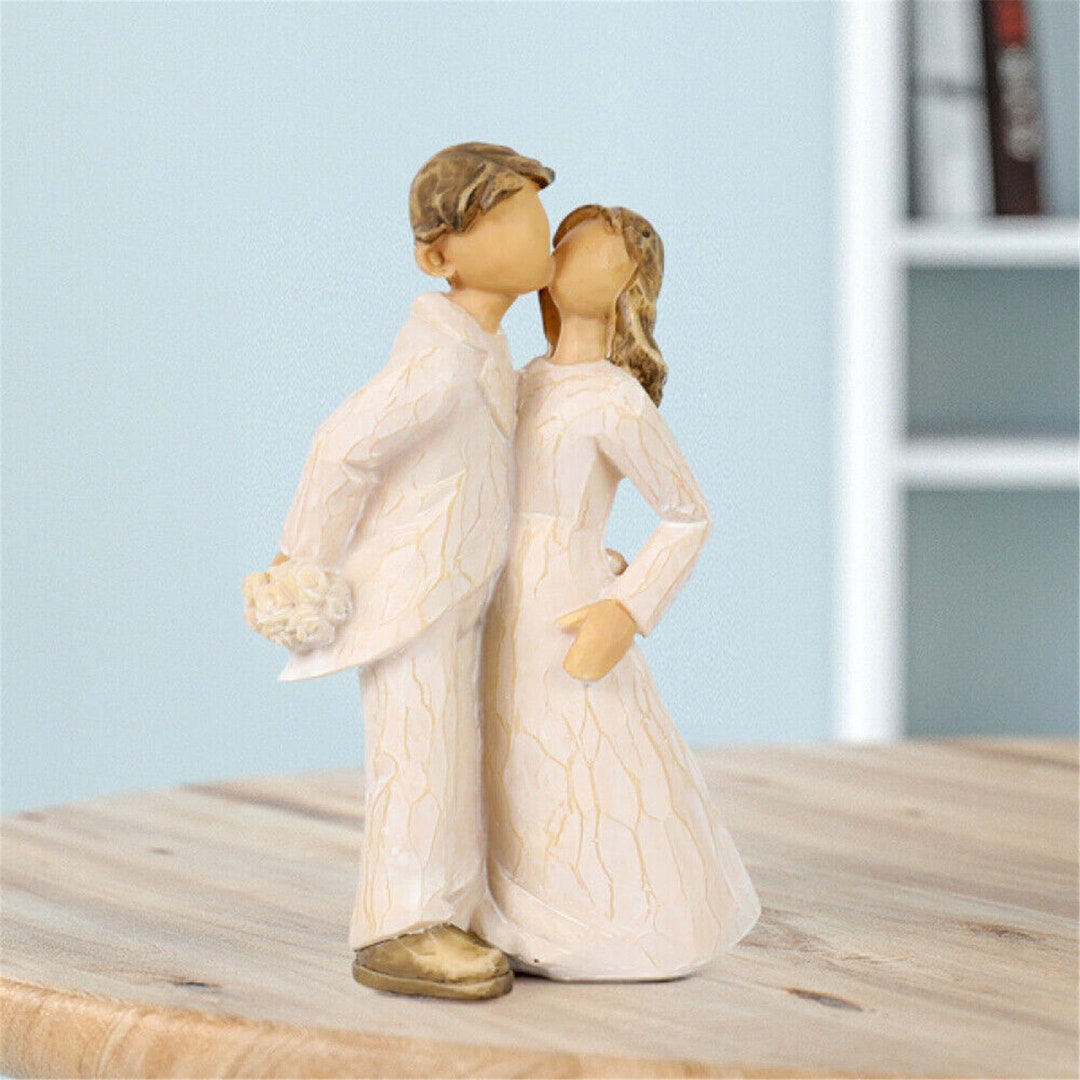 Kissing Couple Statues Wedding Anniversary Sculpture Handmade - Etsy
