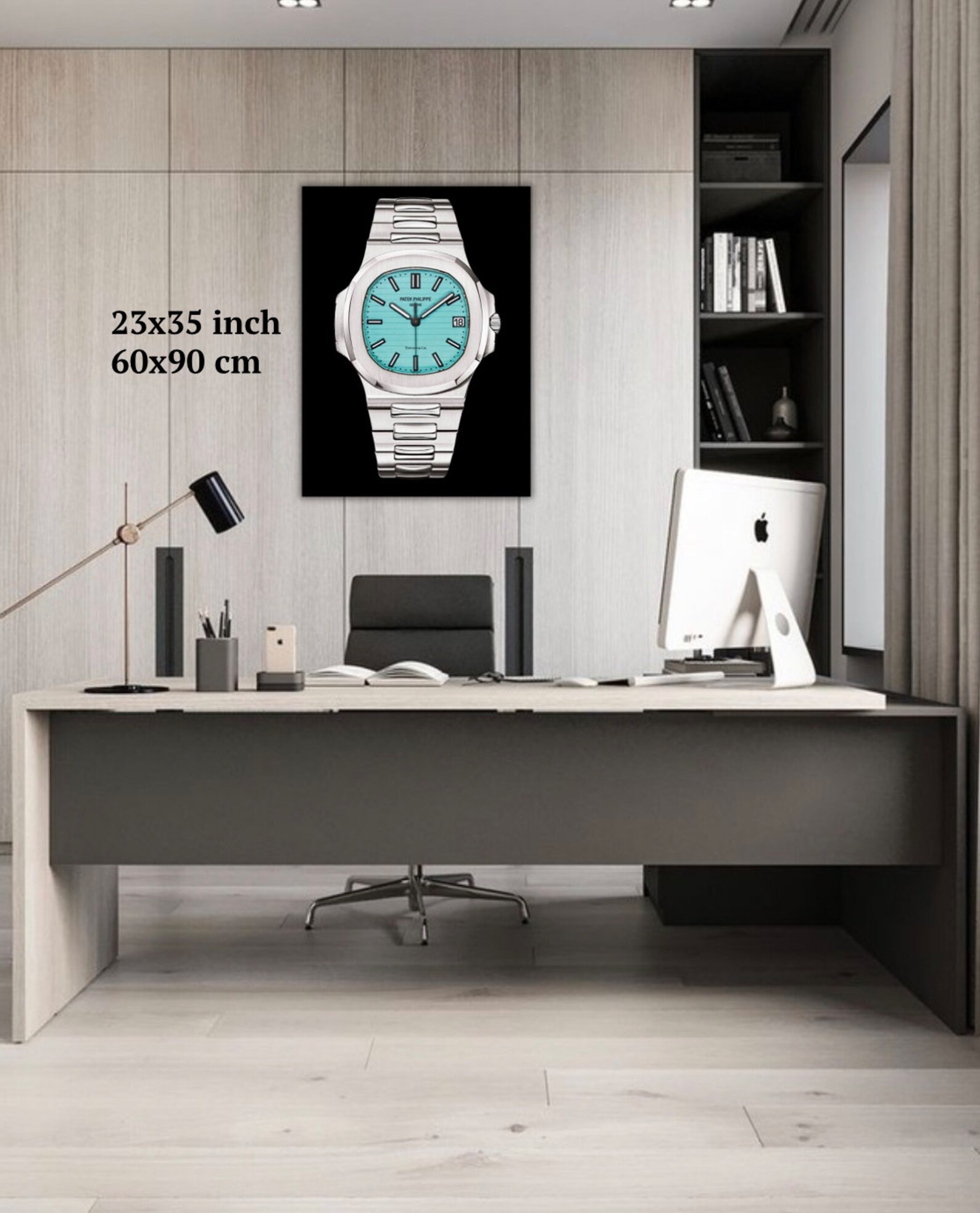 Real Clock on the Wall Patek Philippe Tiffany Blue,with Quartz Silent ...