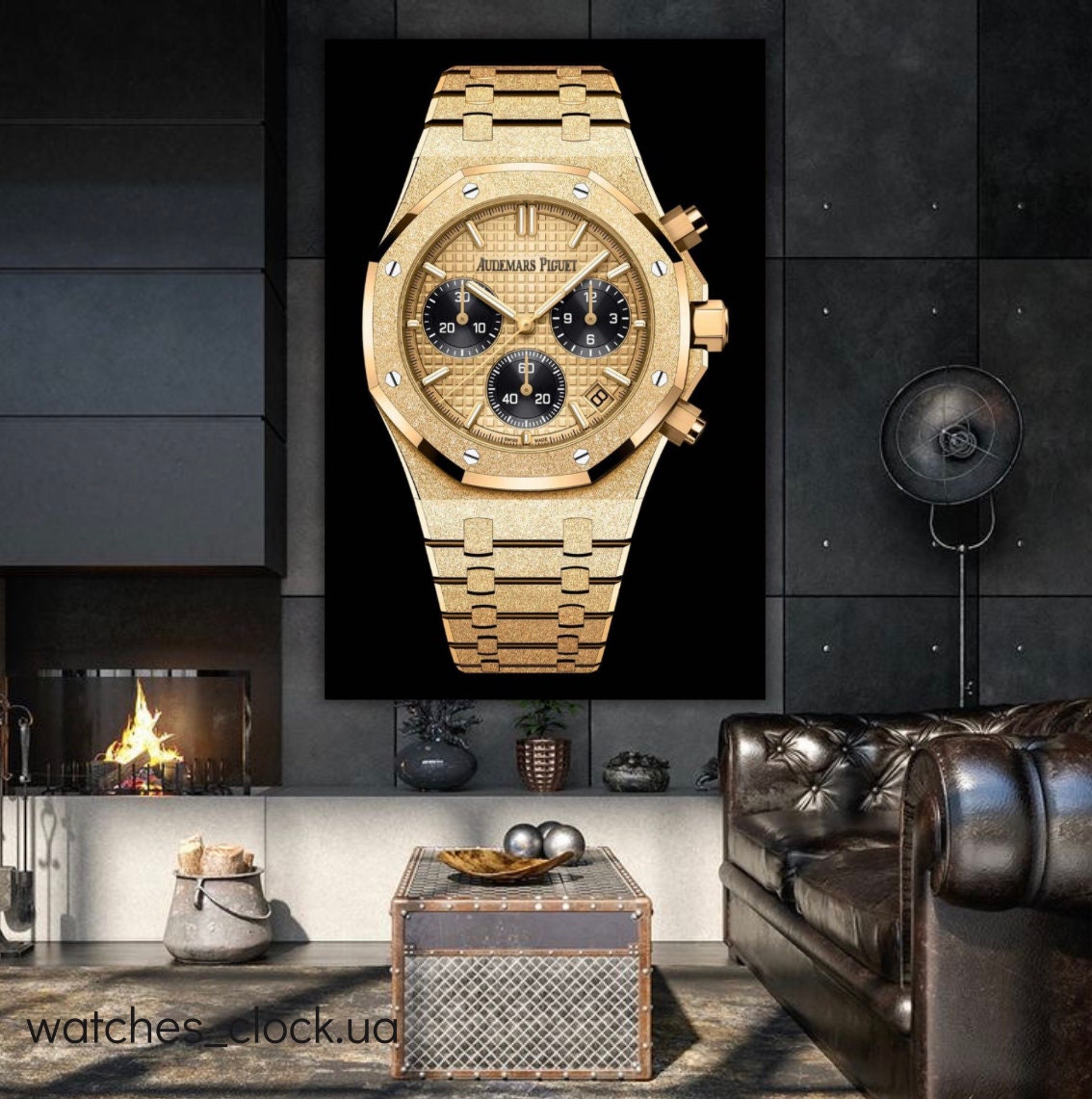 Real Clock on the Wall Audemars Piguet, With Quartz Silent Mechanism ...