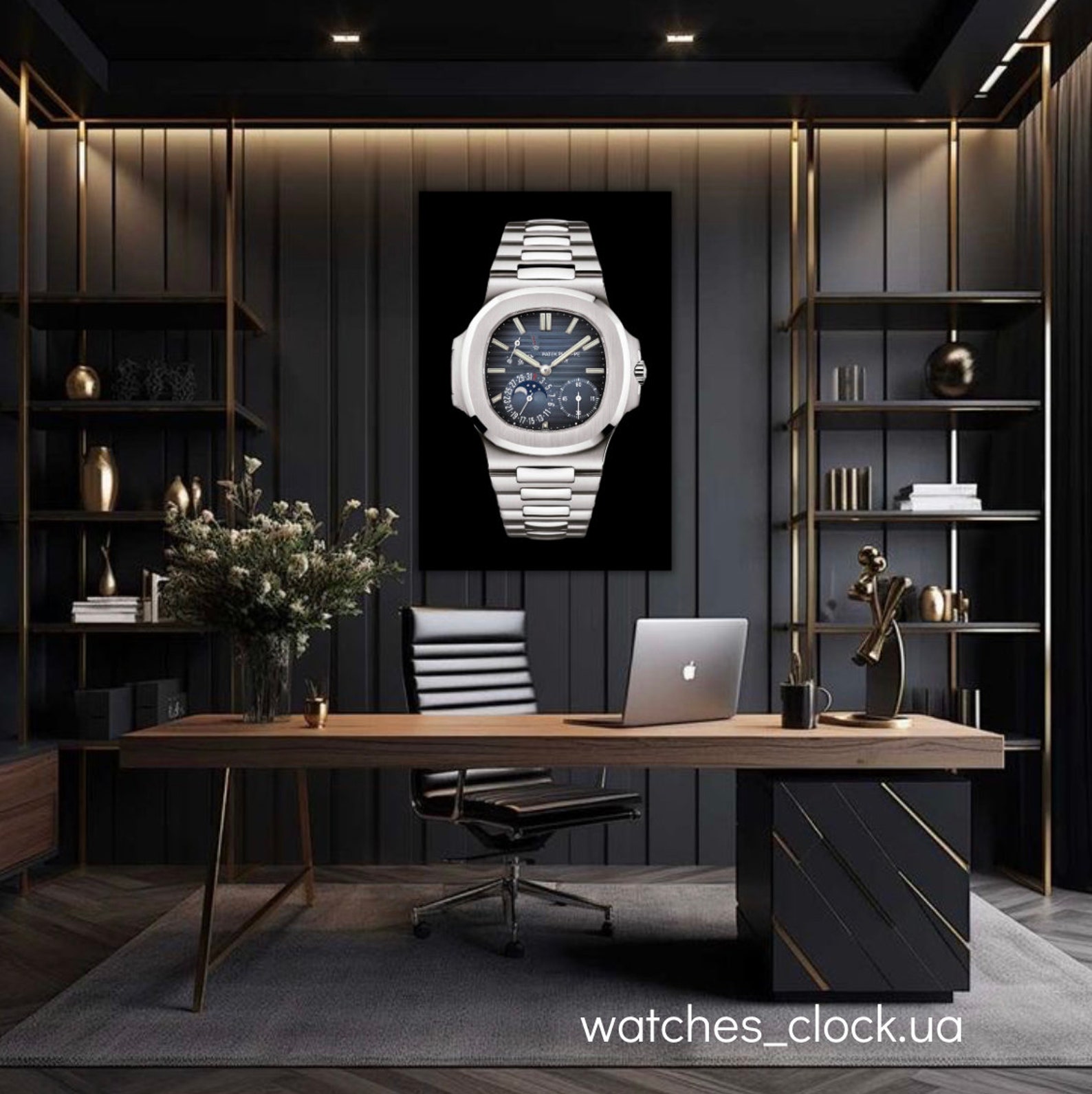 Real Clock on the Wall Patek Philippe, With Quartz Silent Mechanism ...