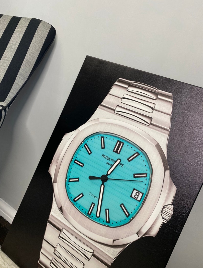 Real Clock on the Wall Patek Philippe Tiffany Blue,with Quartz Silent ...