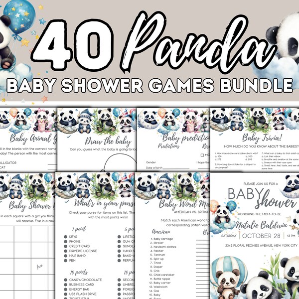 Panda Baby Shower - Etsy