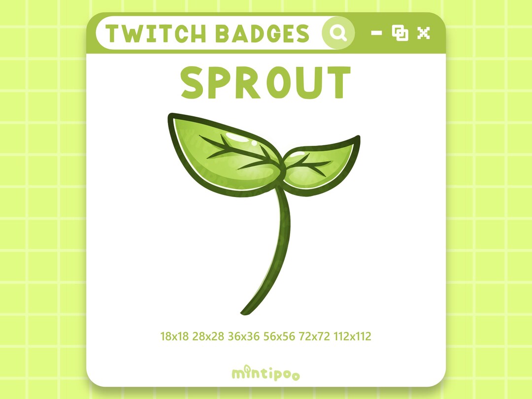 Sprout Channel Point Icon for Twitch - Etsy