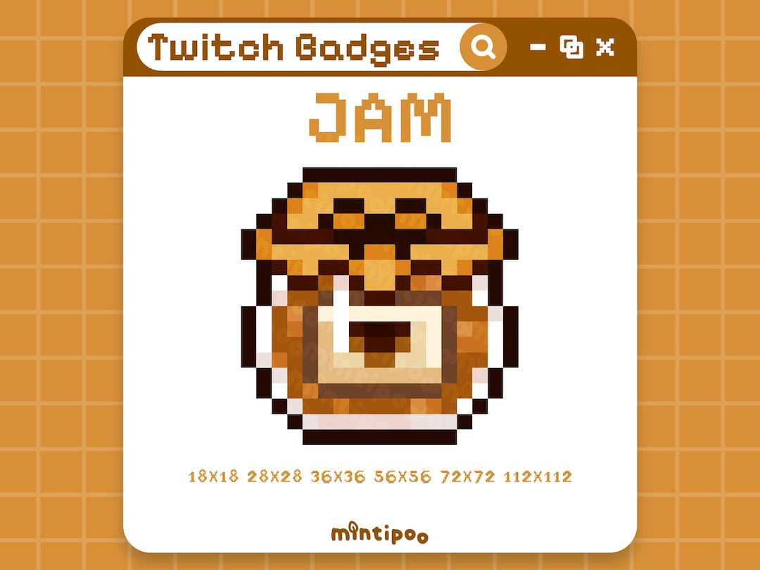 Jam Channel Point Icon in Pixel Art for Twitch - Etsy