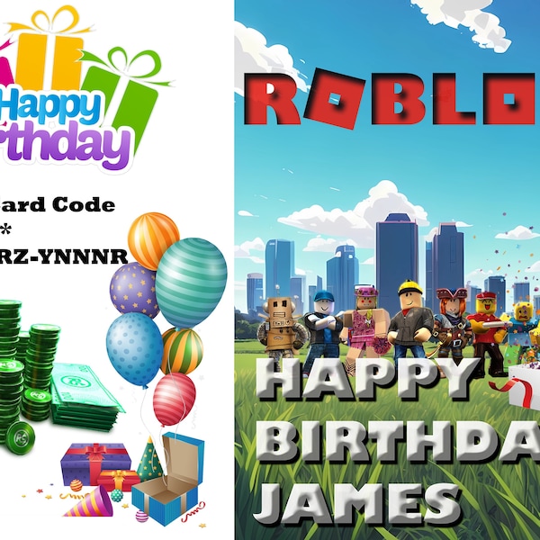 Roblox Gift Card - Etsy