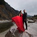 Red Long Train Photoshoot Dress Flying Dress for Photoshoot Flowy Dress ...