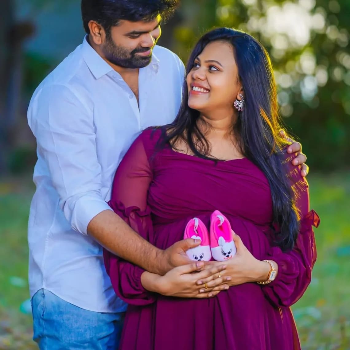 Plus Size Long Sleeves Maternity Dress Photoshoot Maternity Dress