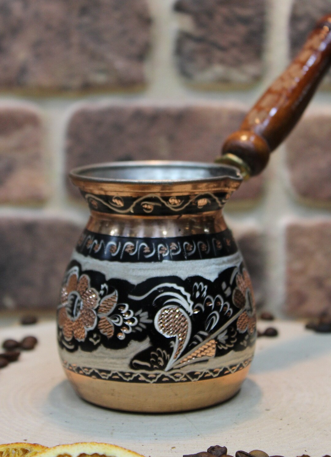 Copper Turkish Coffee Pot, Turkish Greek Arabic Coffee Pot Coffee Maker ...