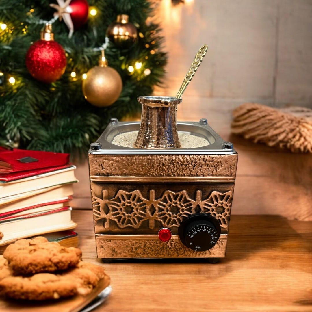 Traditional Turkish Copper Sand Coffee Maker Machine Square Shape for ...