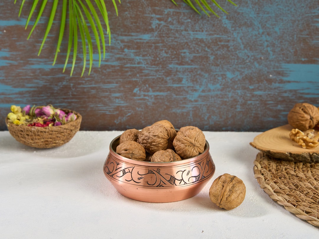 Copper Snack Bowl, Copper Breakfast Bowl, Copper Serving Bowl ...