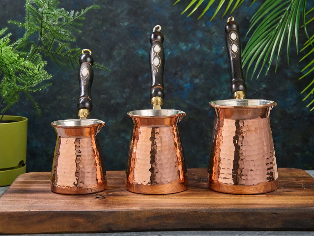 Copper Turkish Coffee Pot, Turkish Greek Arabic Coffee Pot Coffee Maker ...