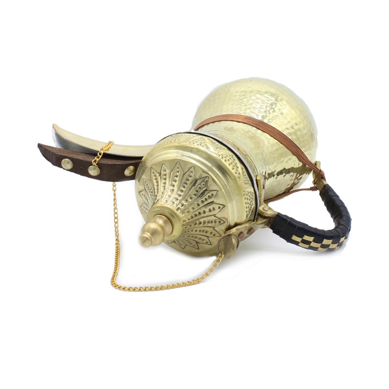 Copper Dallah Turkish Arabic Coffee Pot, Copper Mırra Coffee Pot ...