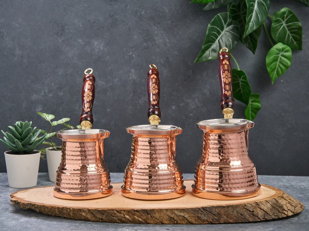 Copper Turkish Coffee Pot, Turkish Greek Arabic Coffee Pot Coffee Maker ...