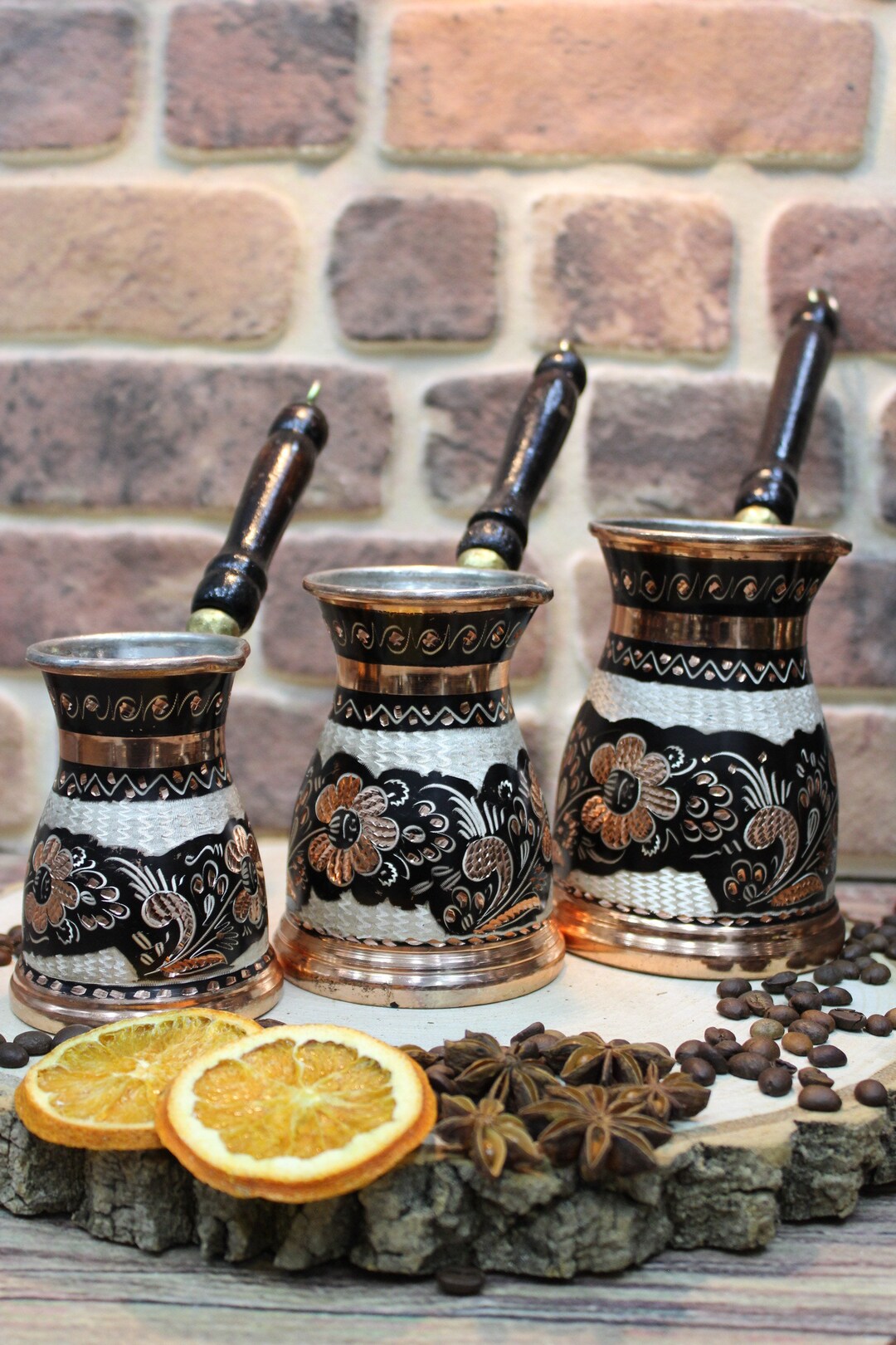 Handmade Copper Turkish Coffee Pot, Turkish Greek Arabic Coffee Pot ...