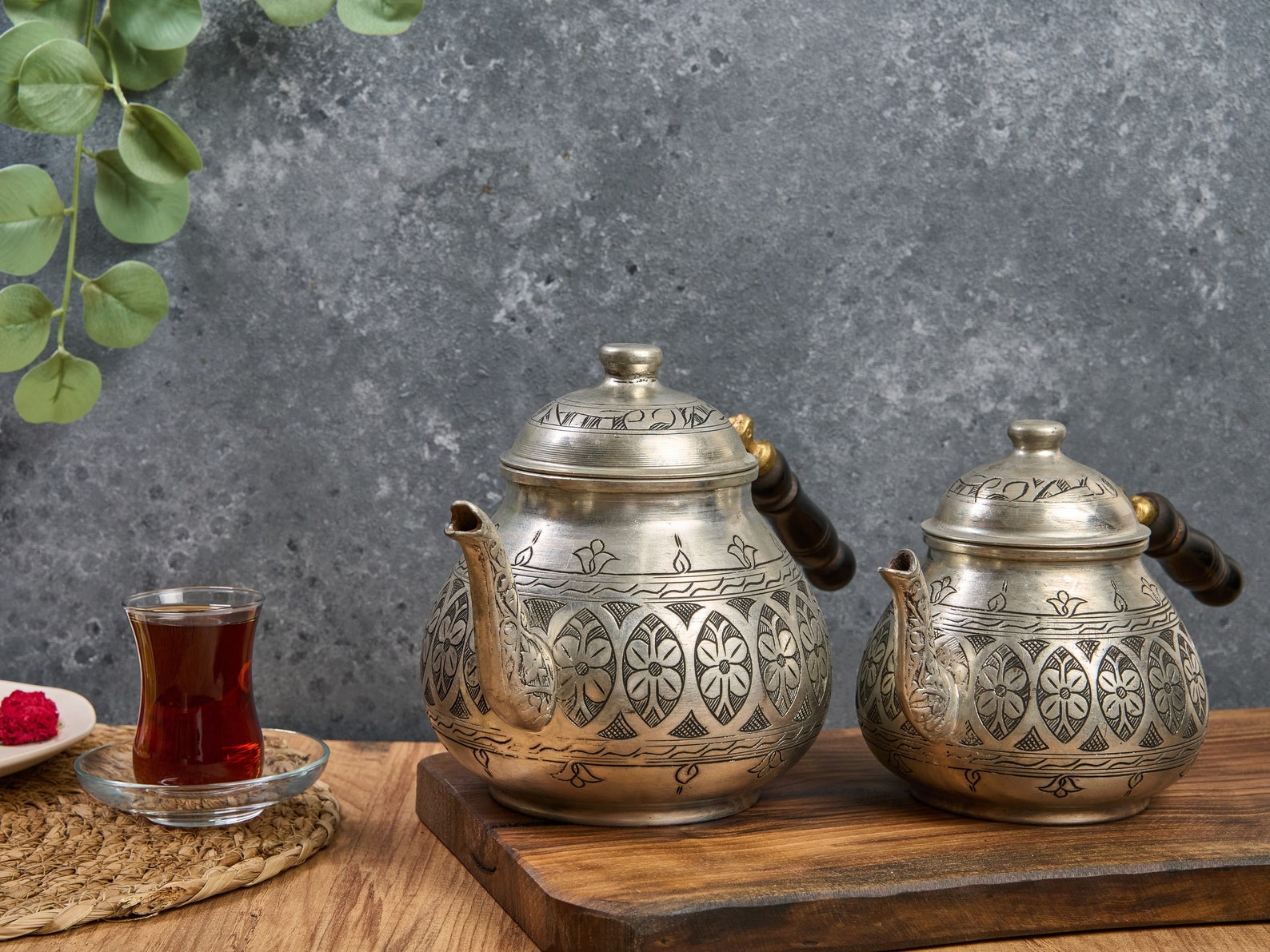 Turkish Handmade Copper Teapot, Teapot Warmer Samovar, Tea Maker ...
