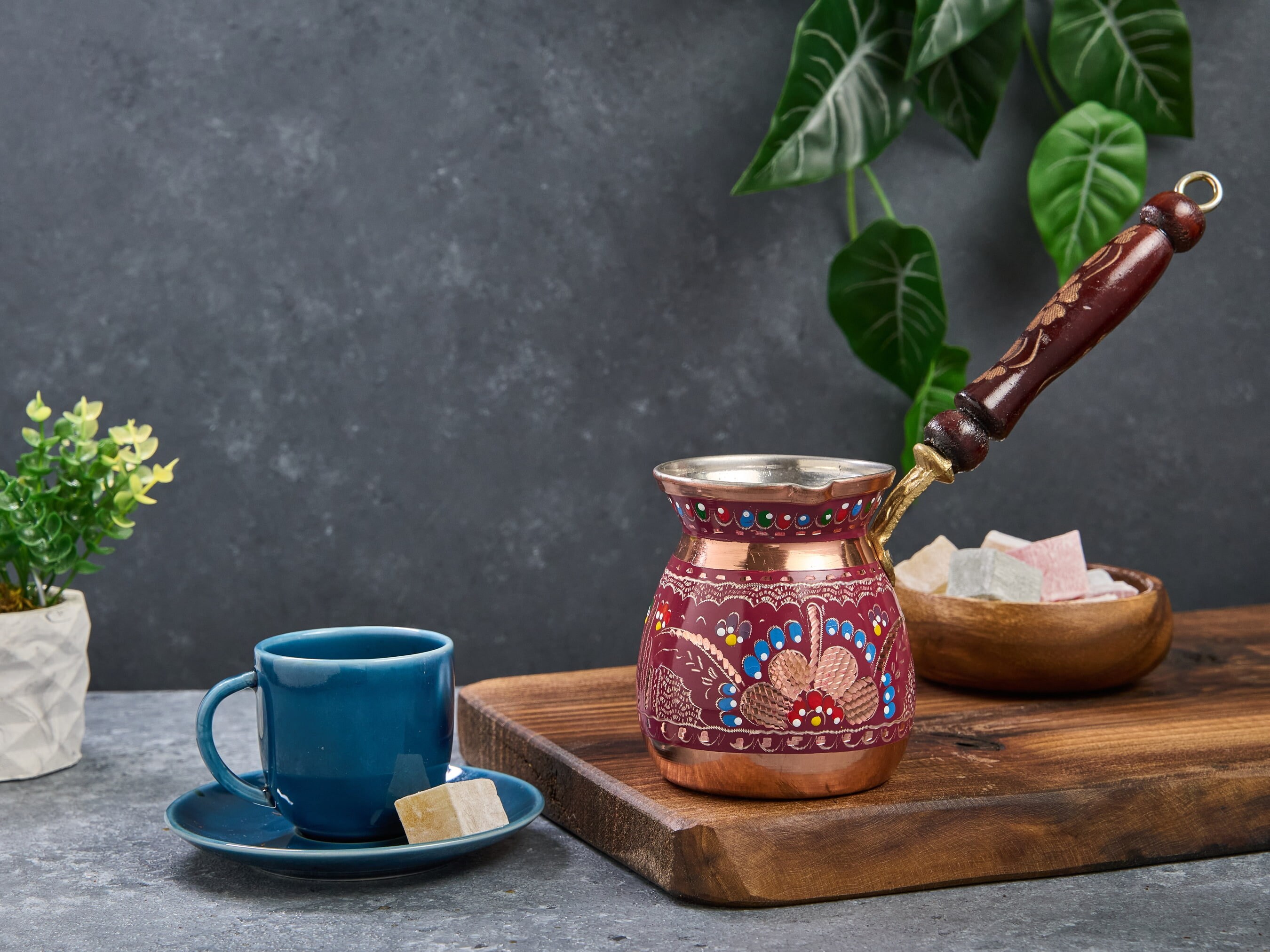 Copper Turkish Coffee Pot, Turkish Greek Arabic Coffee Pot Coffee Maker ...