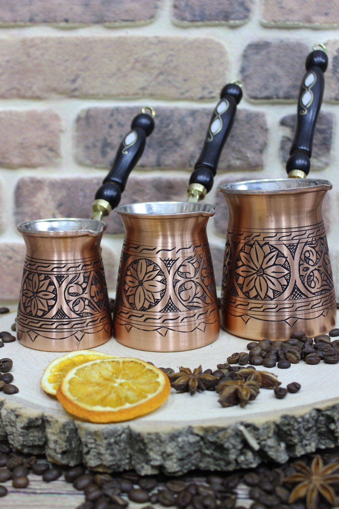 Handmade Copper Turkish Coffee Pot, Turkish Greek Arabic Coffee Pot ...