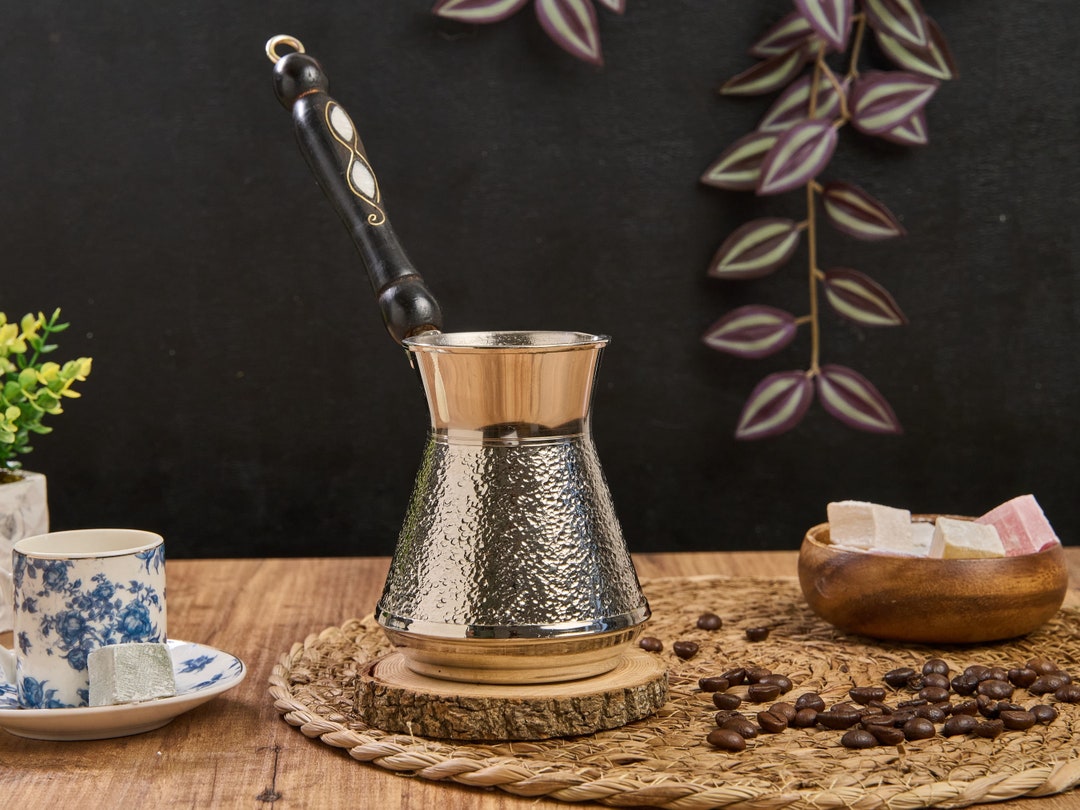 Copper Turkish Coffee Pot, Turkish Greek Arabic Coffee Pot Coffee Maker ...