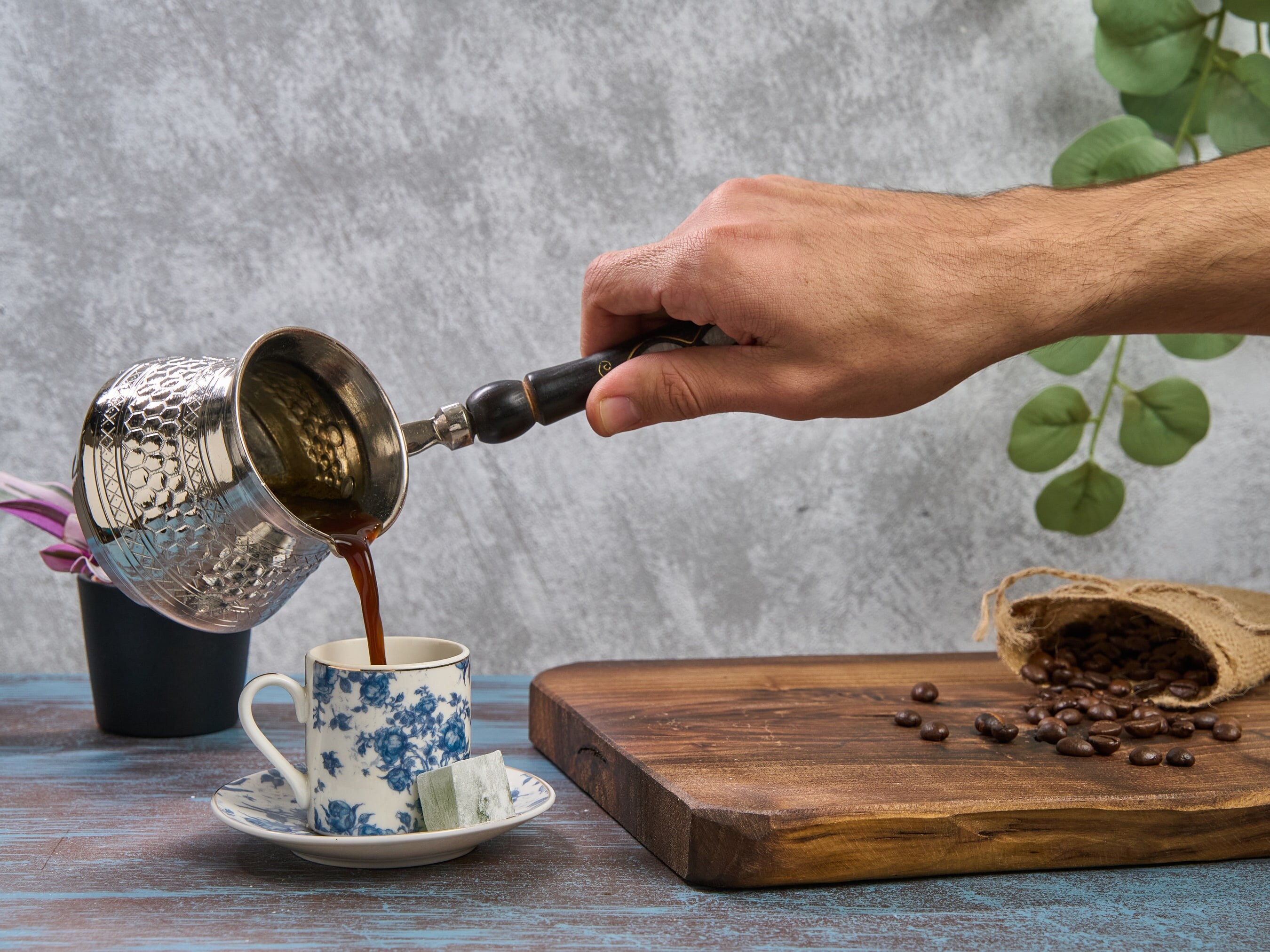 Copper Turkish Coffee Pot, Turkish Greek Arabic Coffee Pot Coffee Maker ...