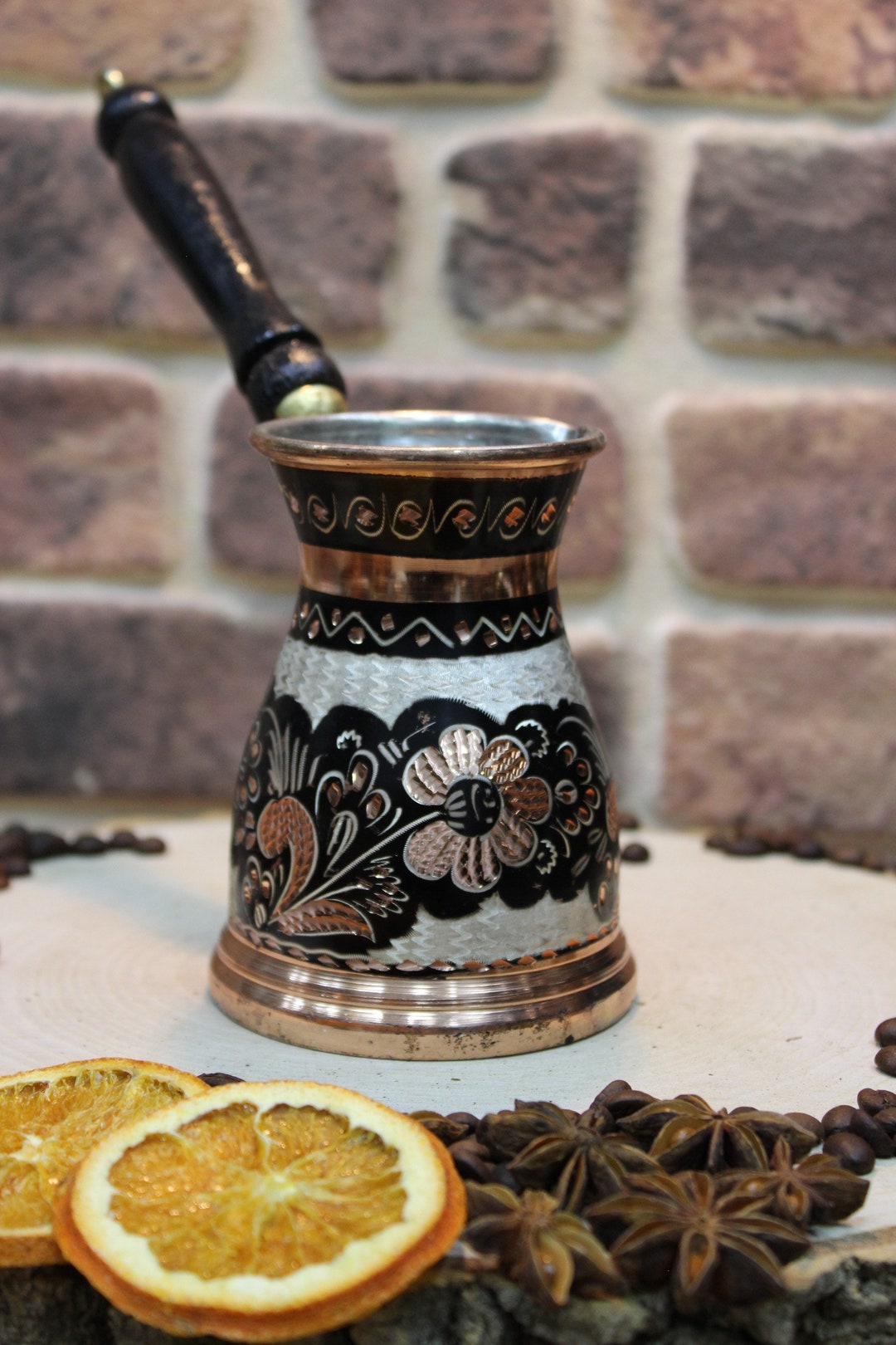 Copper Turkish Coffee Pot, Turkish Greek Arabic Coffee Pot Coffee Maker ...