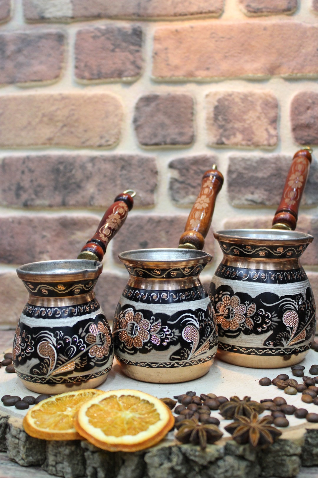 Handmade Copper Turkish Coffee Pot, Turkish Greek Arabic Coffee Pot ...