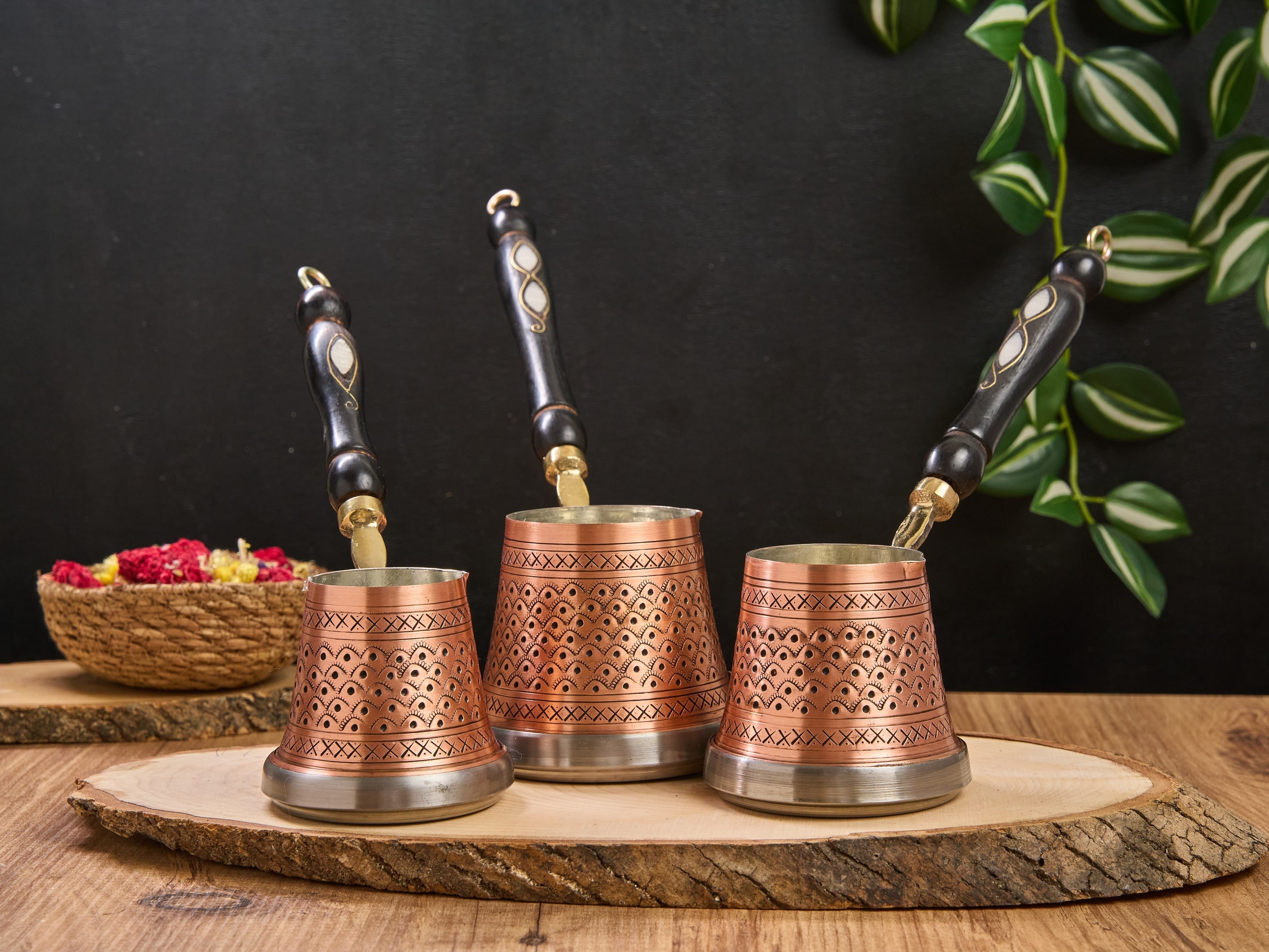 Copper Coffee Pot Compatible With Induction Stove Electric Stove, Cezve ...