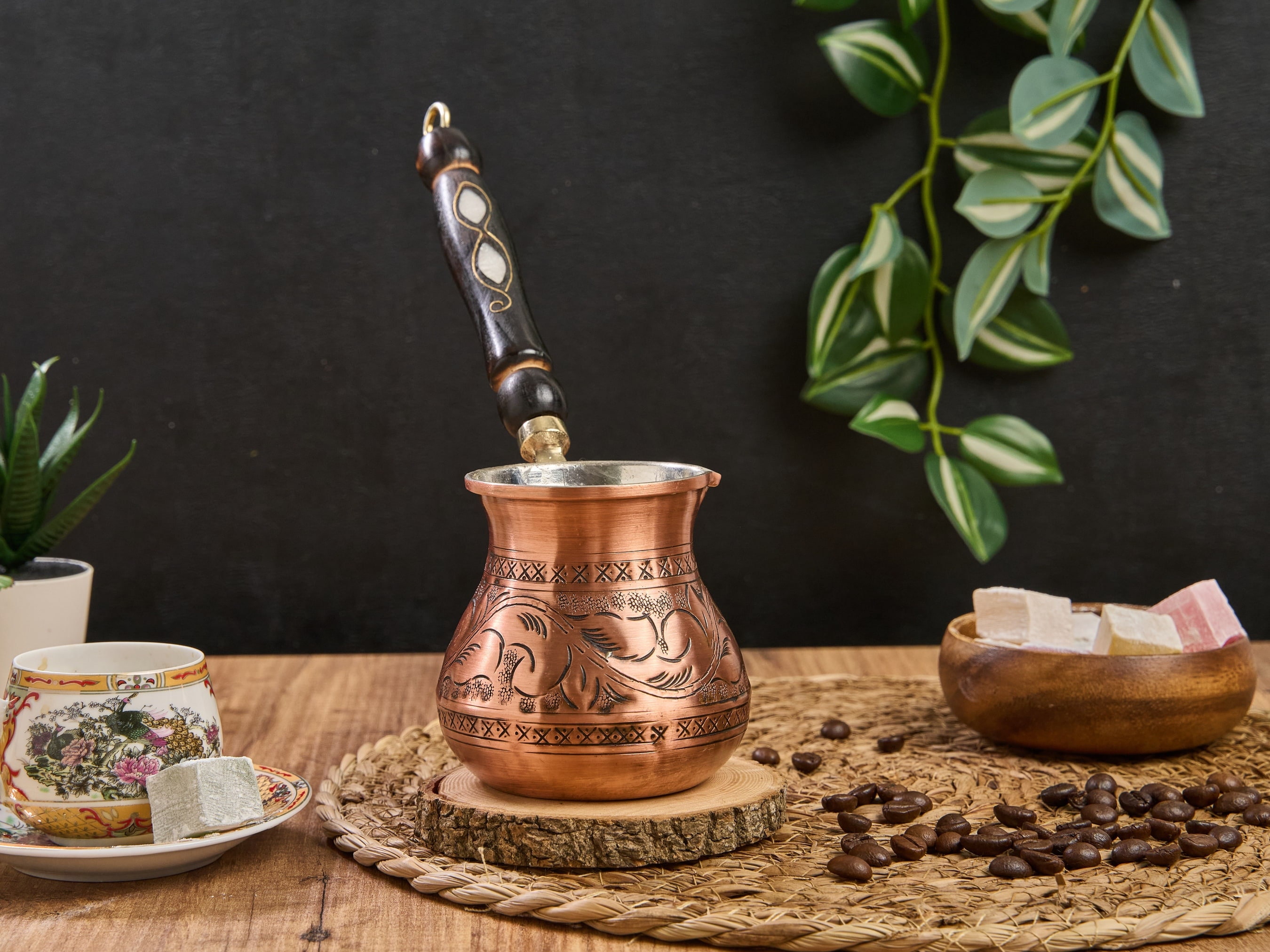 Copper Turkish Coffee Pot, Turkish Greek Arabic Coffee Pot Coffee Maker ...