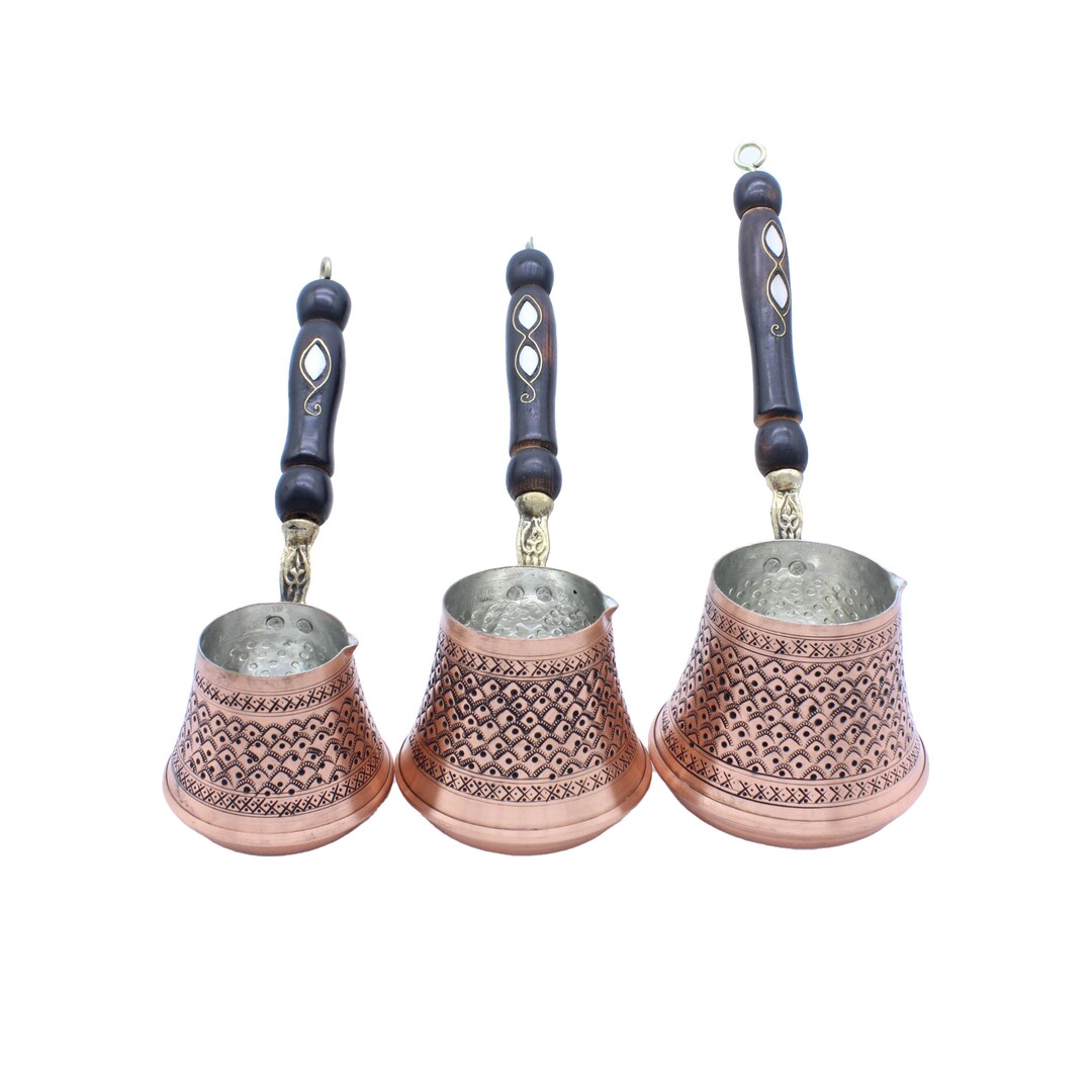 Handmade Copper Turkish Coffee Pot, Turkish Greek Arabic Coffee Pot ...