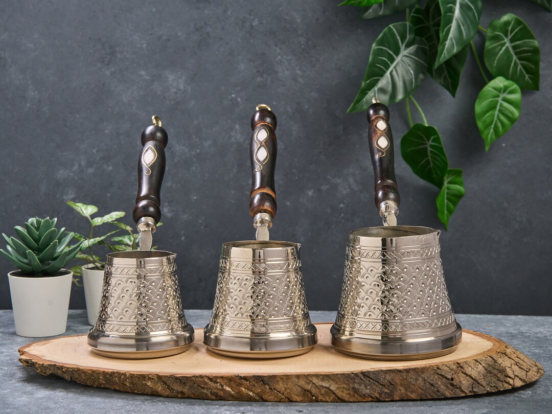 Copper Coffee Pot Compatible With Induction Stove Electric Stove, Cezve ...