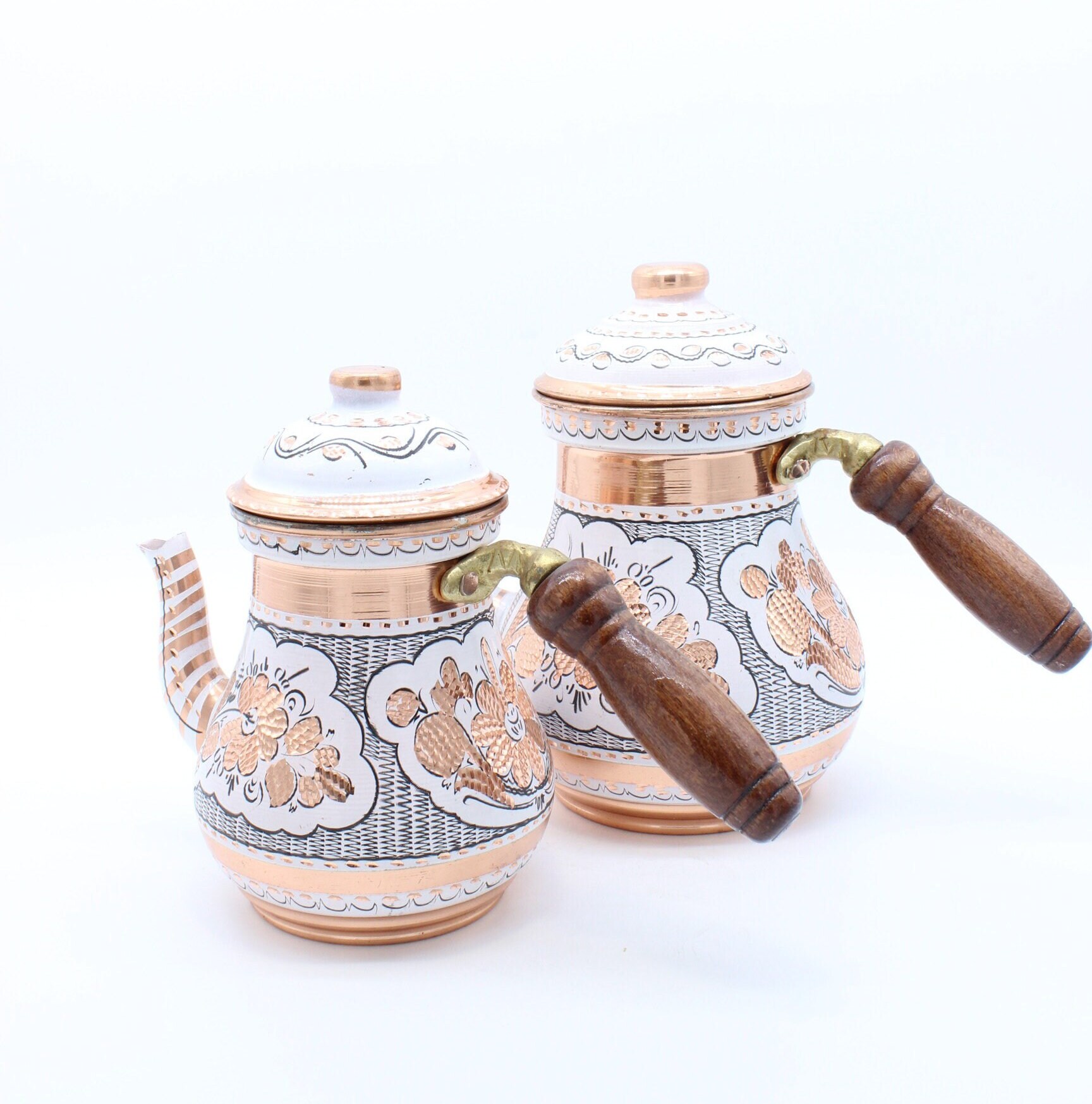 Turkish Handmade Copper Teapot, Teapot Warmer Samovar, Tea Maker ...