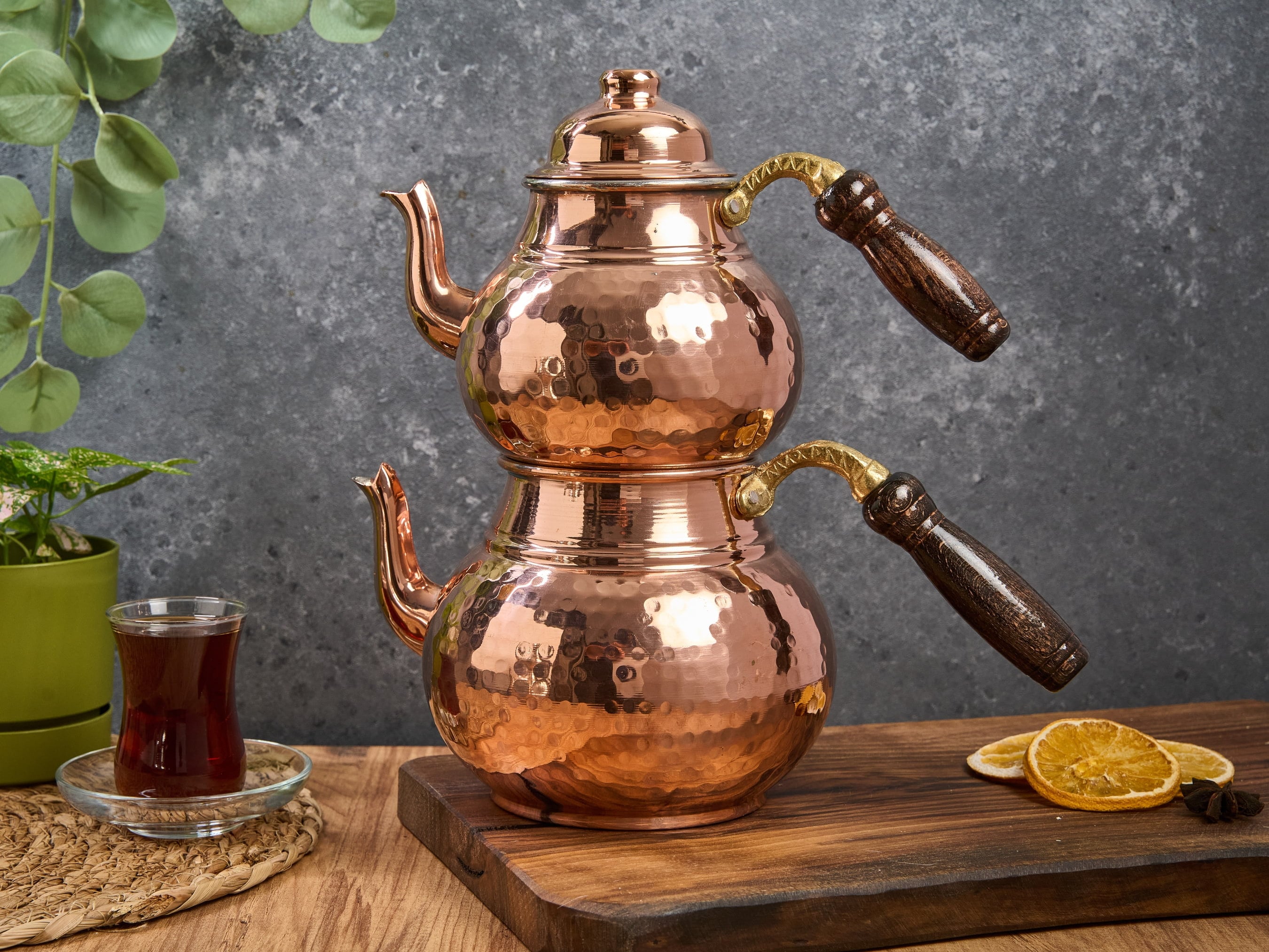 Handmade Solid Copper Turkish Tea Pot Kettle Stovetop Teapot - Etsy