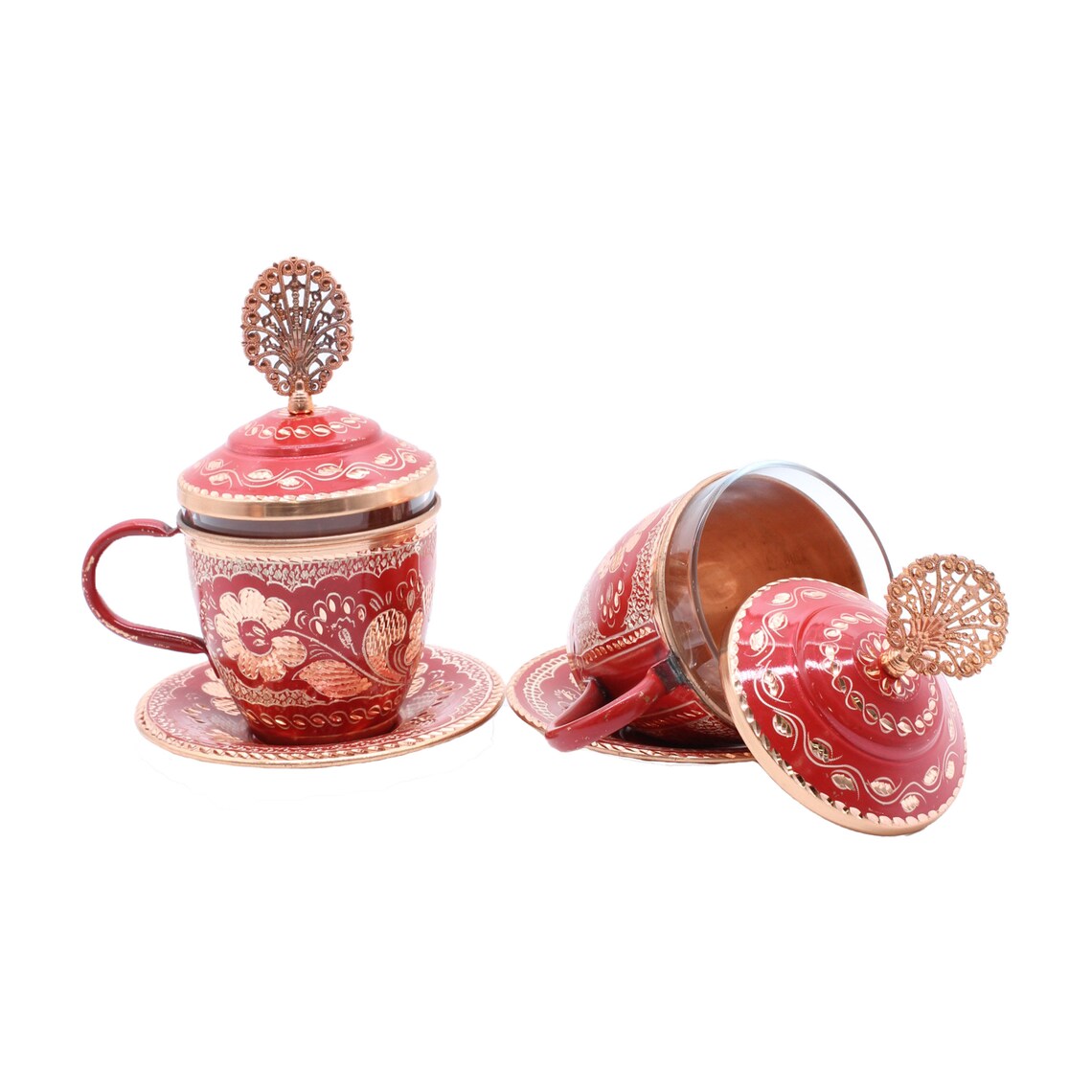 Copper Tea Cups, Copper Espresso Cup, Turkish Tea Cup Copper, Copper ...