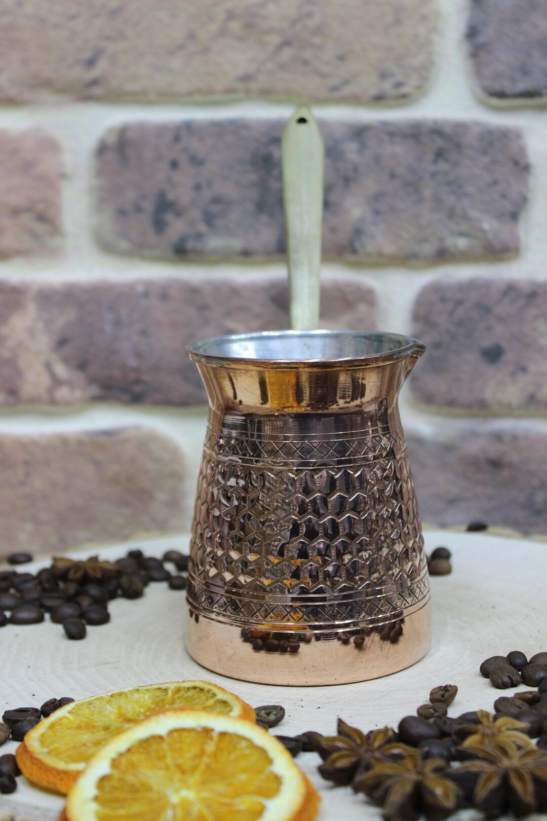 Handmade Copper Turkish Coffee Pot, Turkish Greek Arabic Coffee Pot ...