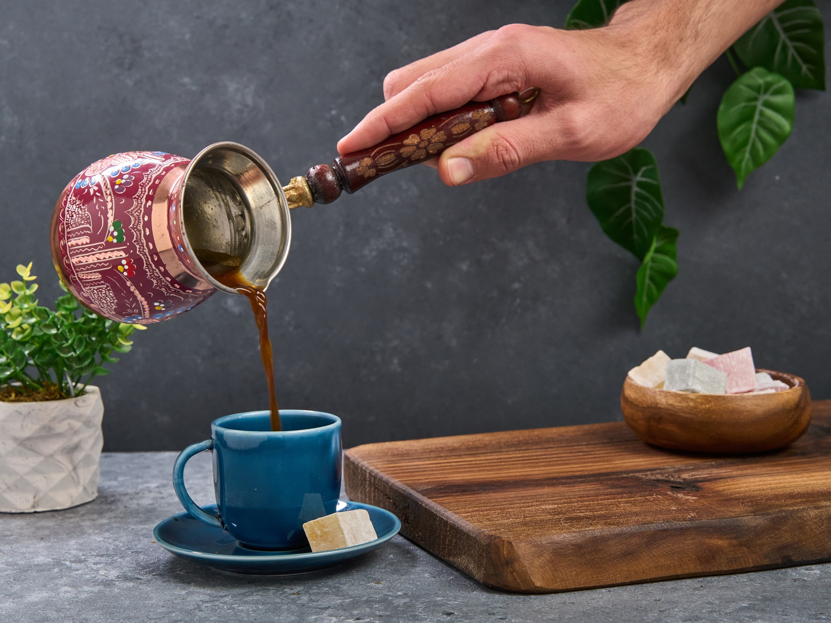 Copper Turkish Coffee Pot, Turkish Greek Arabic Coffee Pot Coffee Maker ...