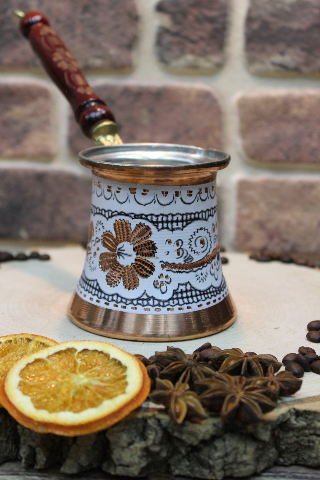 Copper Turkish Coffee Pot, Turkish Greek Arabic Coffee Pot Coffee Maker ...