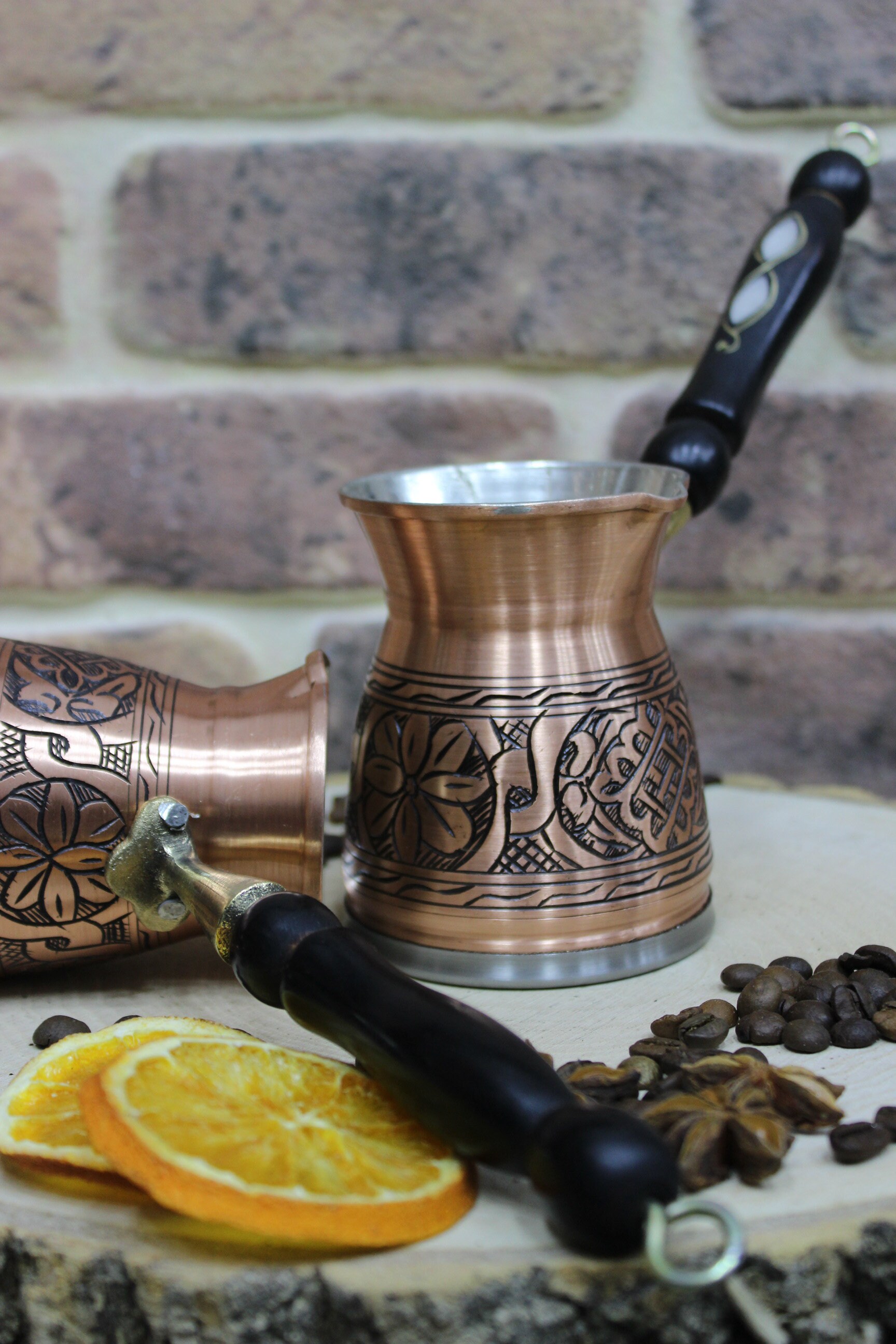 Copper Coffee Pot Compatible With Induction Stove Electric Stove, Cezve ...