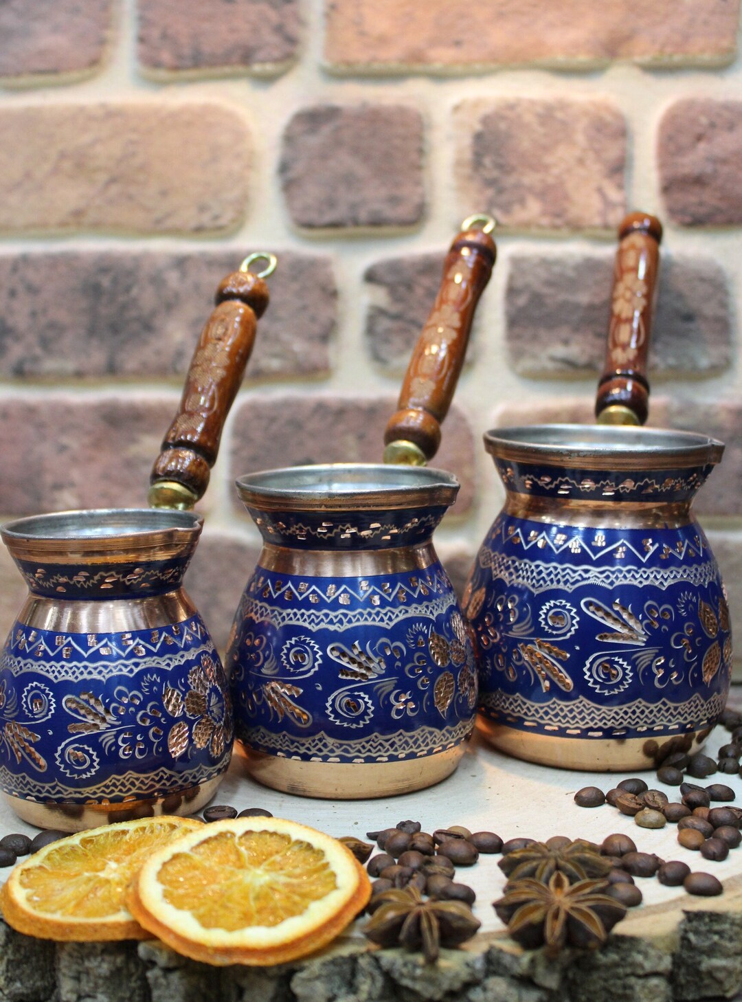 Handmade Copper Turkish Coffee Pot, Turkish Greek Arabic Coffee Pot ...