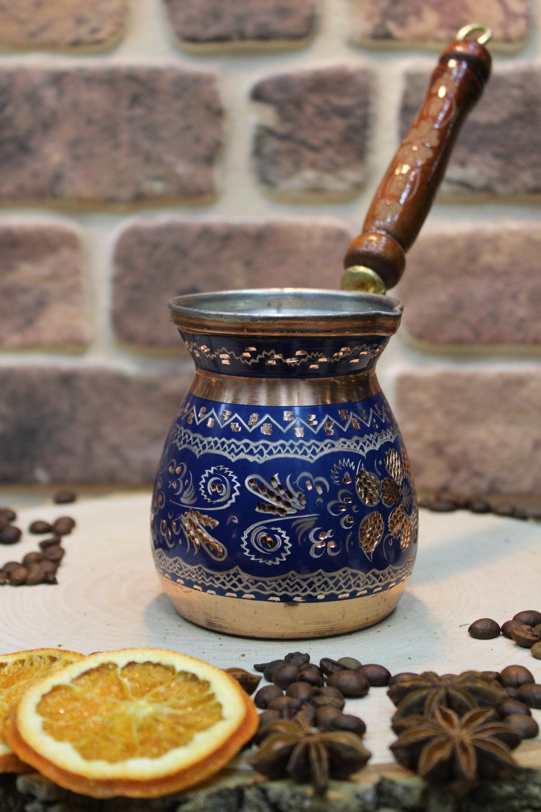 Handmade Copper Turkish Coffee Pot, Turkish Greek Arabic Coffee Pot ...
