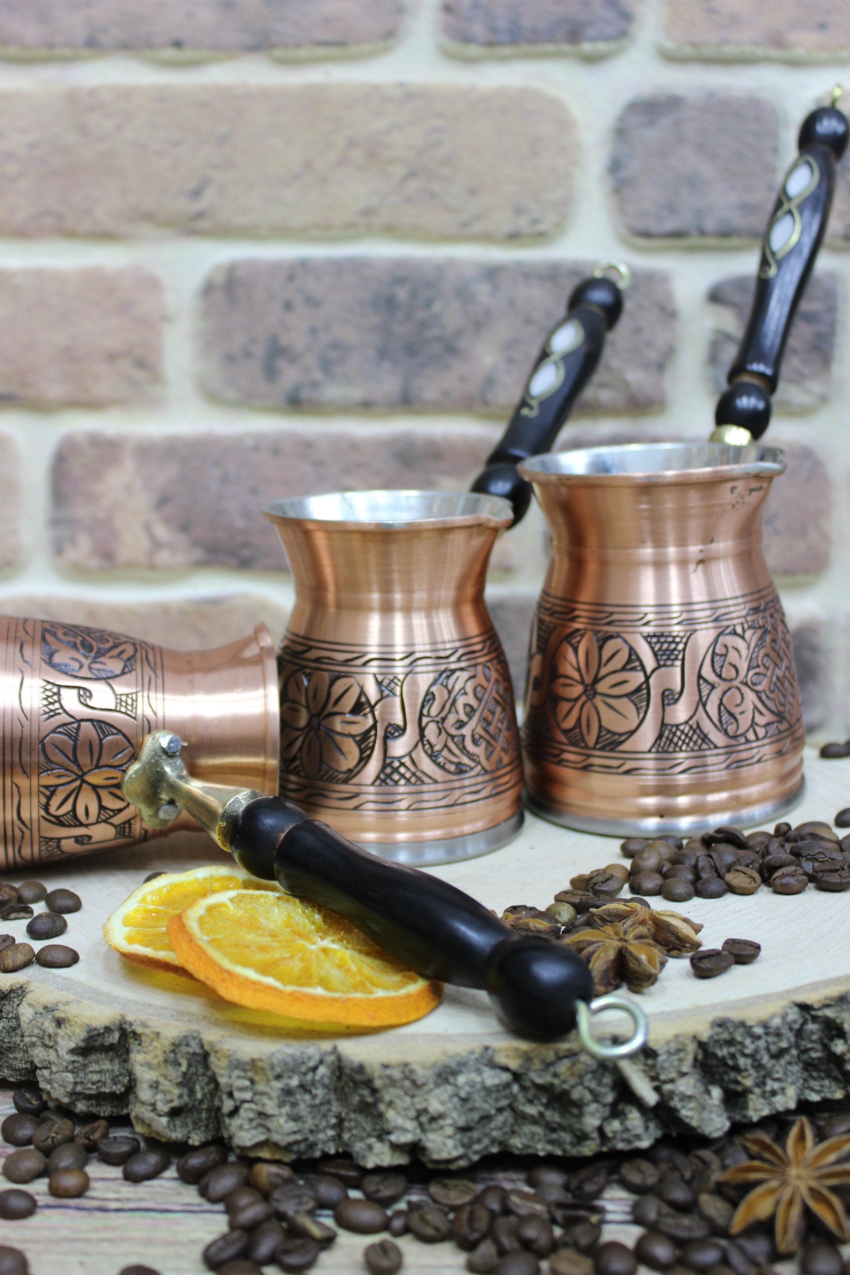 Copper Coffee Pot Compatible With Induction Stove Electric Stove, Cezve ...