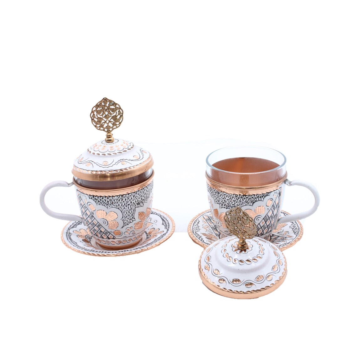 Copper Tea Cups, Copper Espresso Cup, Turkish Tea Cup Copper, Copper ...