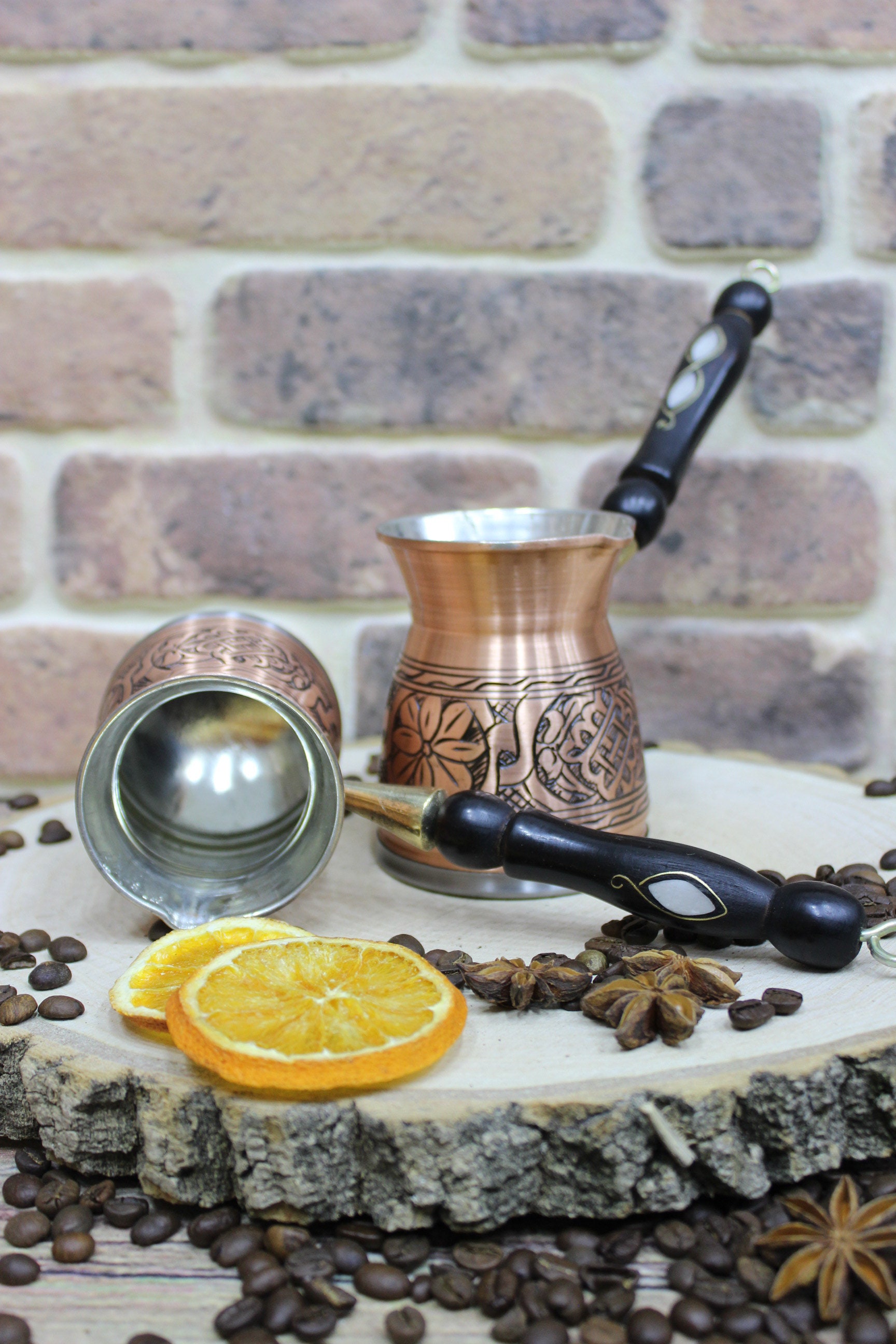 Copper Coffee Pot Compatible With Induction Stove Electric Stove, Cezve ...
