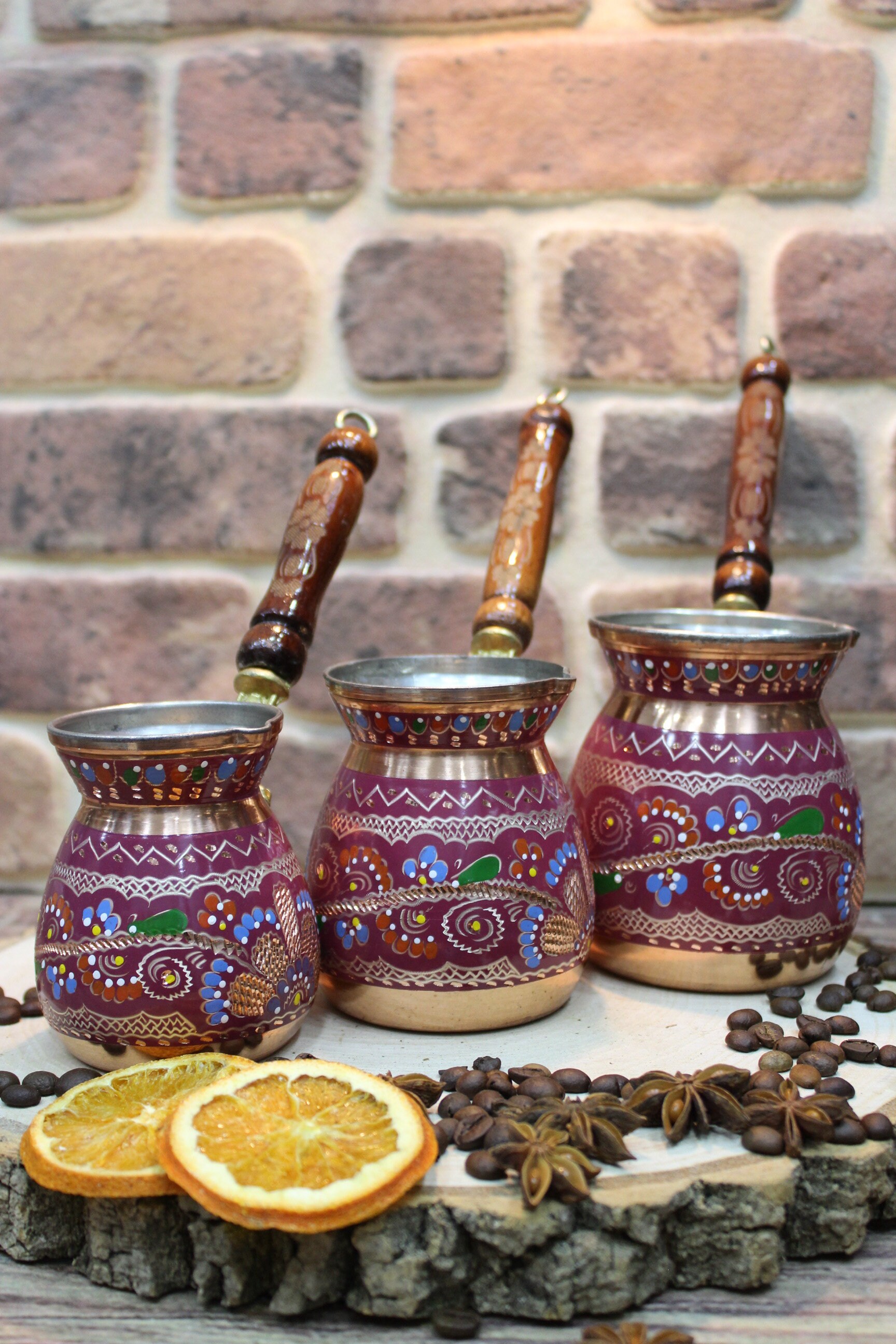 Copper Turkish Coffee Pot, Turkish Greek Arabic Coffee Pot Coffee Maker ...